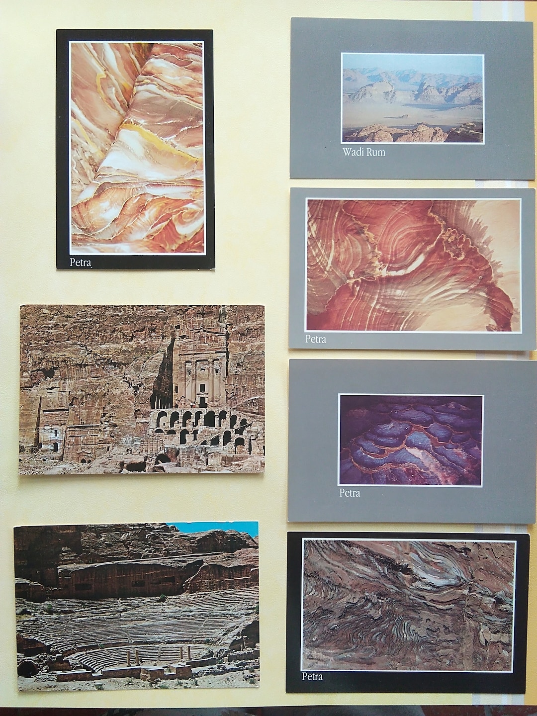 Petra Jordan Vintage Postcards - Set of 7 - 1980es - Etsy