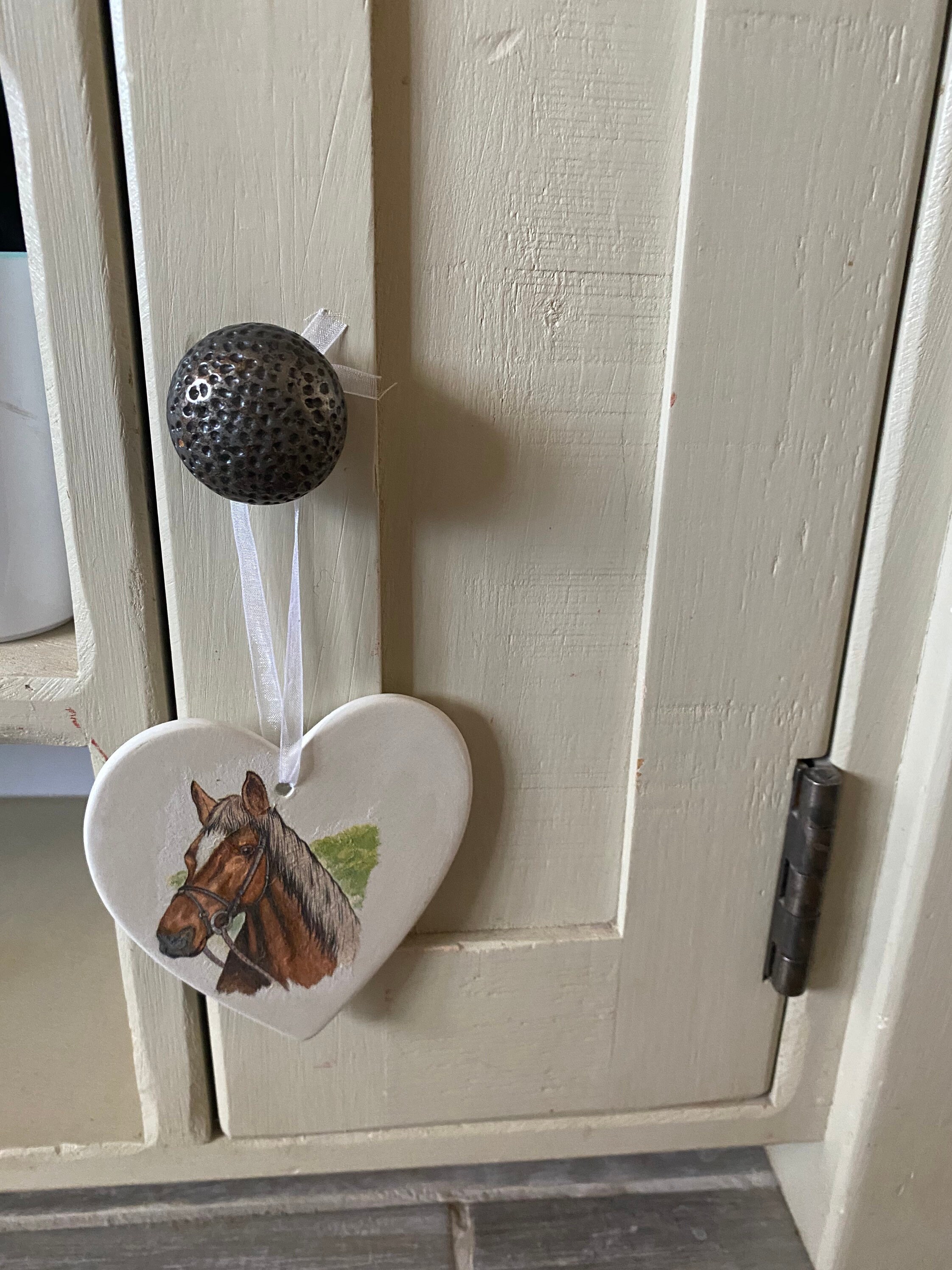 Horse Porcelain Shabby Chic Furniture Decoration. Decorative Hanging ...