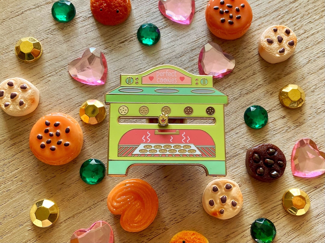 Perfect Cookies - Hard Enamel Pin - Lapel Pin - Slider - Cookies - Dark ...