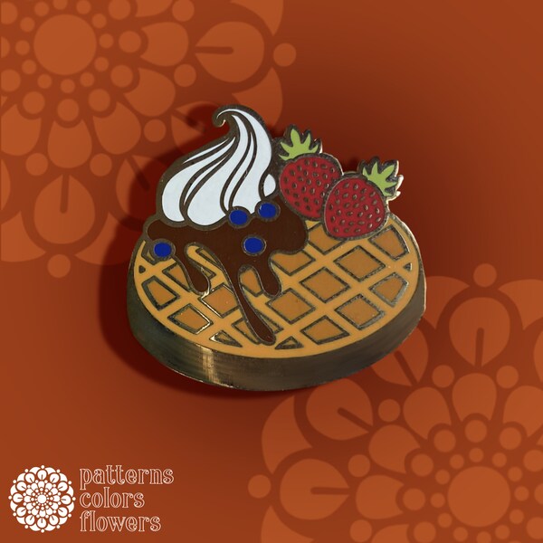 Waffle Pin - Etsy
