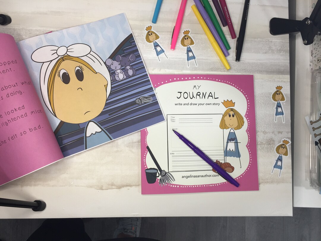 Kids Writing Notebook: Inspired by the Princess and the Sisters - A ...