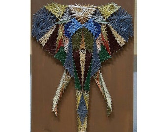 Elephant string art | Etsy