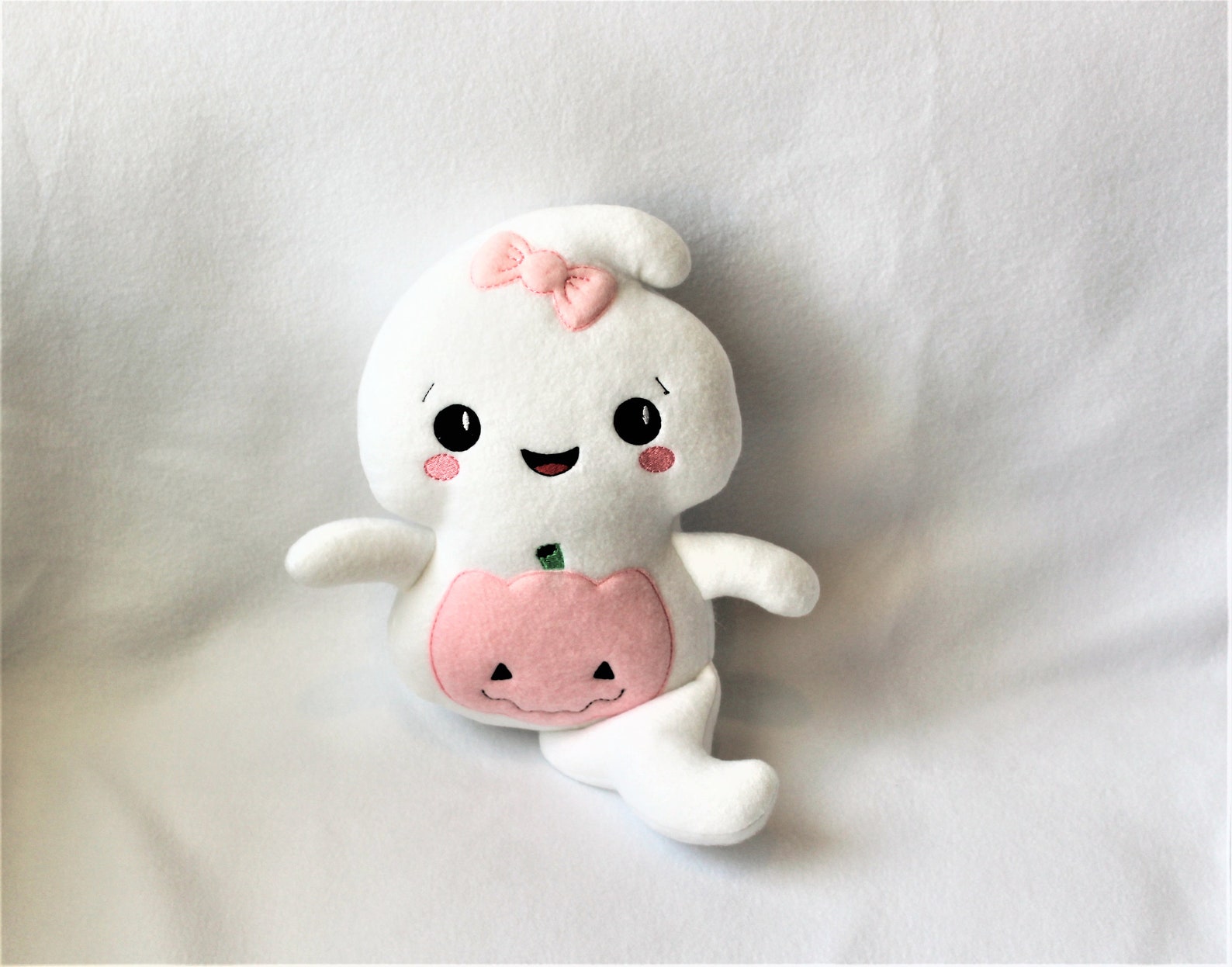 Halloween Ghost Pink Plush Stuffed Decor Ghost Plushie Toy - Etsy