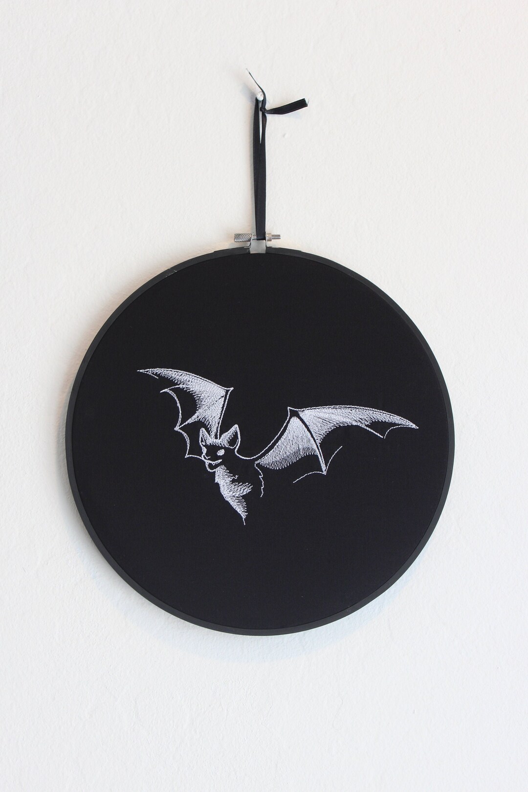 Gothic Halloween Bat Glow in the Dark 10" Wall Décor, Vampire Lace Bat ...