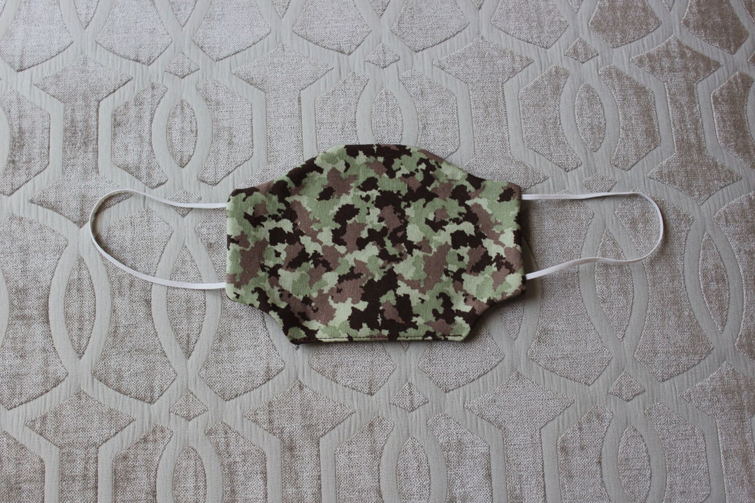 Camo Cotton Face Mask: Hunting Camouflage Face Covering - Etsy