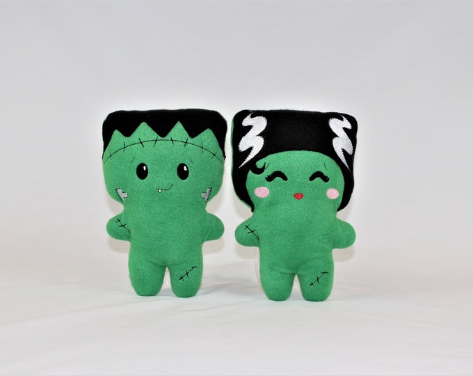 Mr Mrs Frankenstein Stuff Pillow Set Frankenstein Sofa Pillow Goth ...