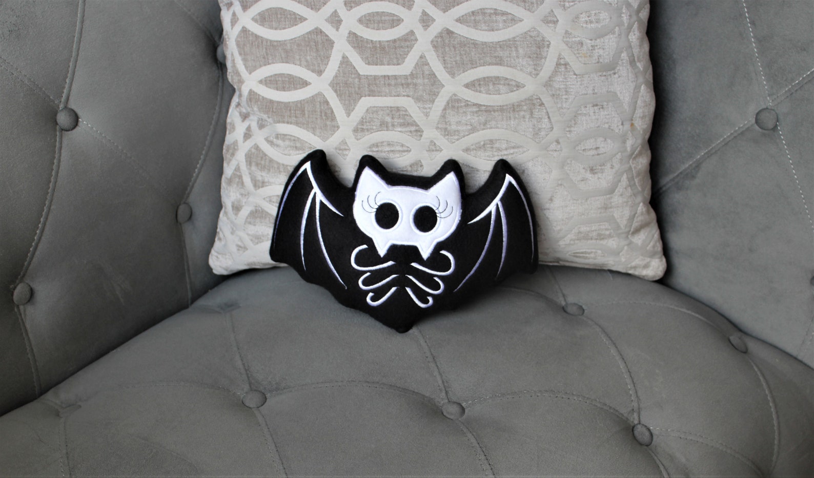 Halloween Bat Goth Skeleton Plush Stuffed Animal - Etsy