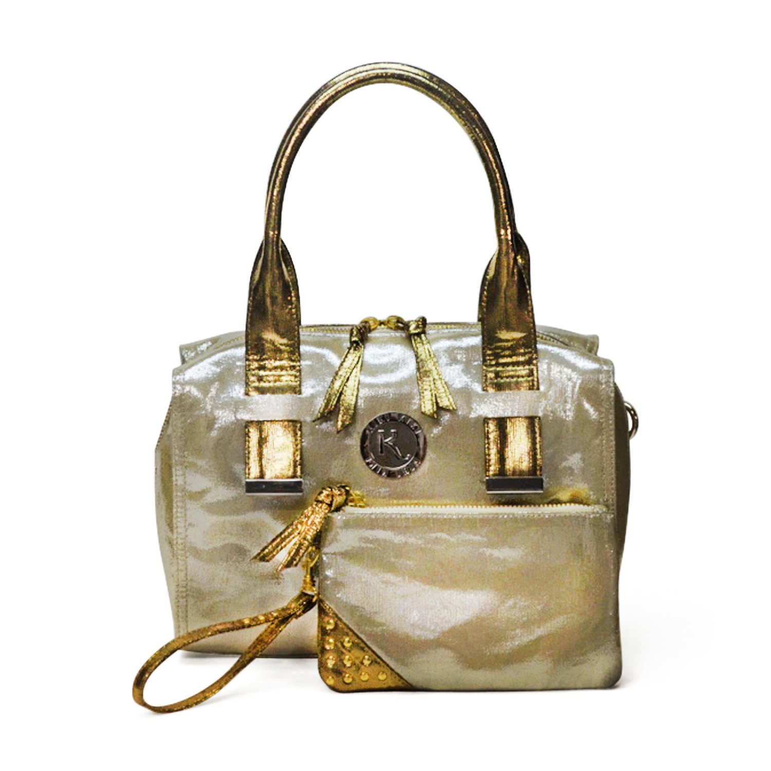 Womens Two Handle Gimmie Mini Handbag Gold - Lightweight Travel Bag - Etsy