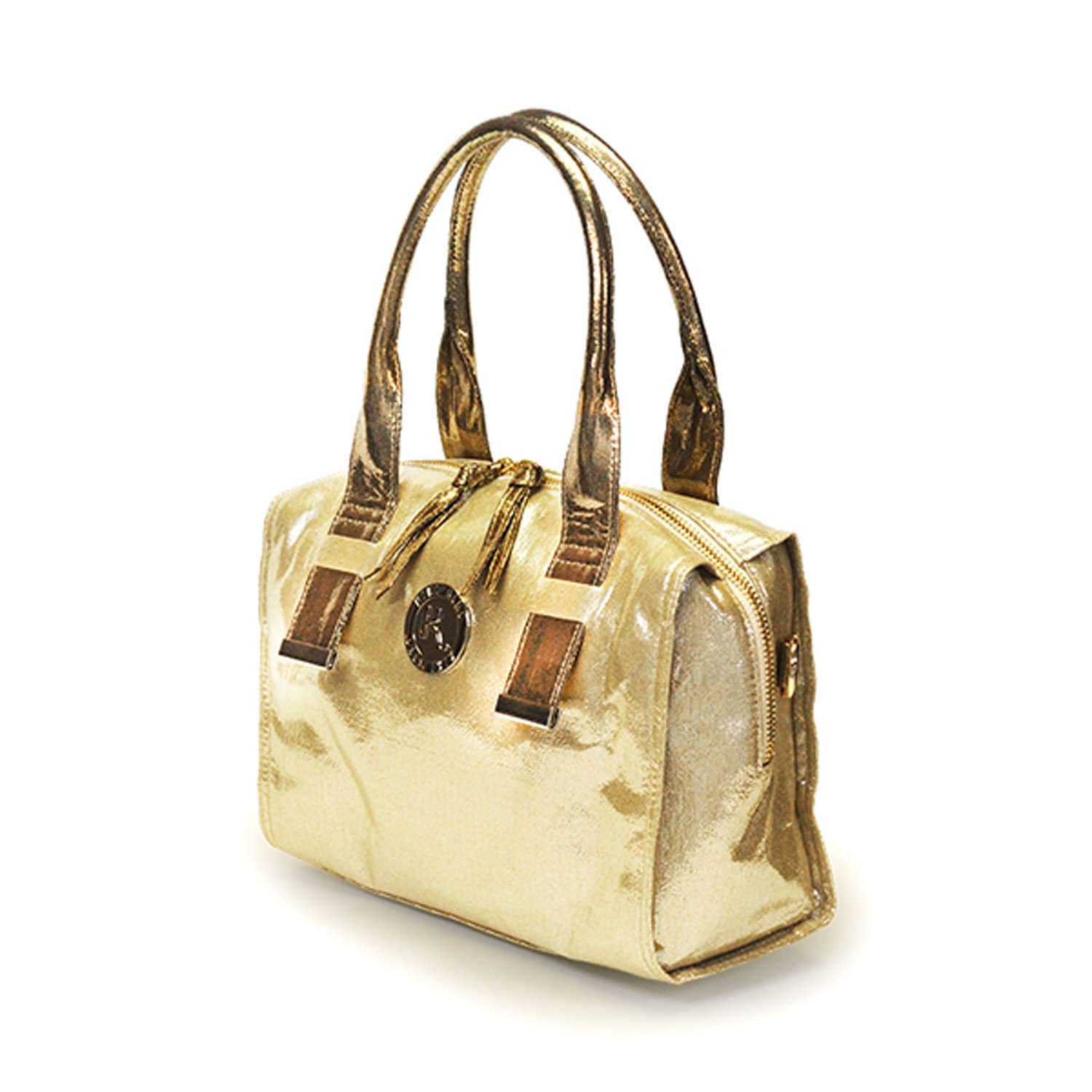 Womens Two Handle Gimmie Mini Handbag Gold - Lightweight Travel Bag - Etsy