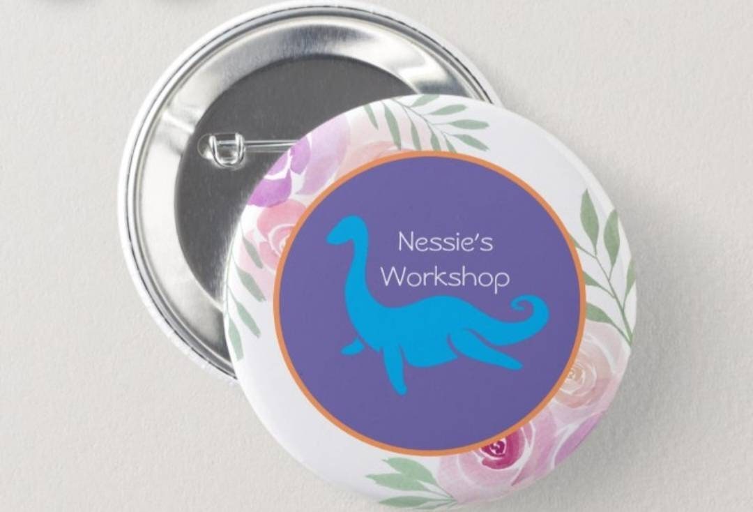 Nessie's Workshop Pin Lochness Logo - Etsy