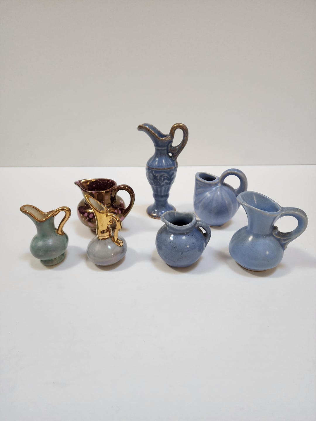 Collectible Vintage Miniature Pitchers - Set of 7. Èxcellent Condition ...