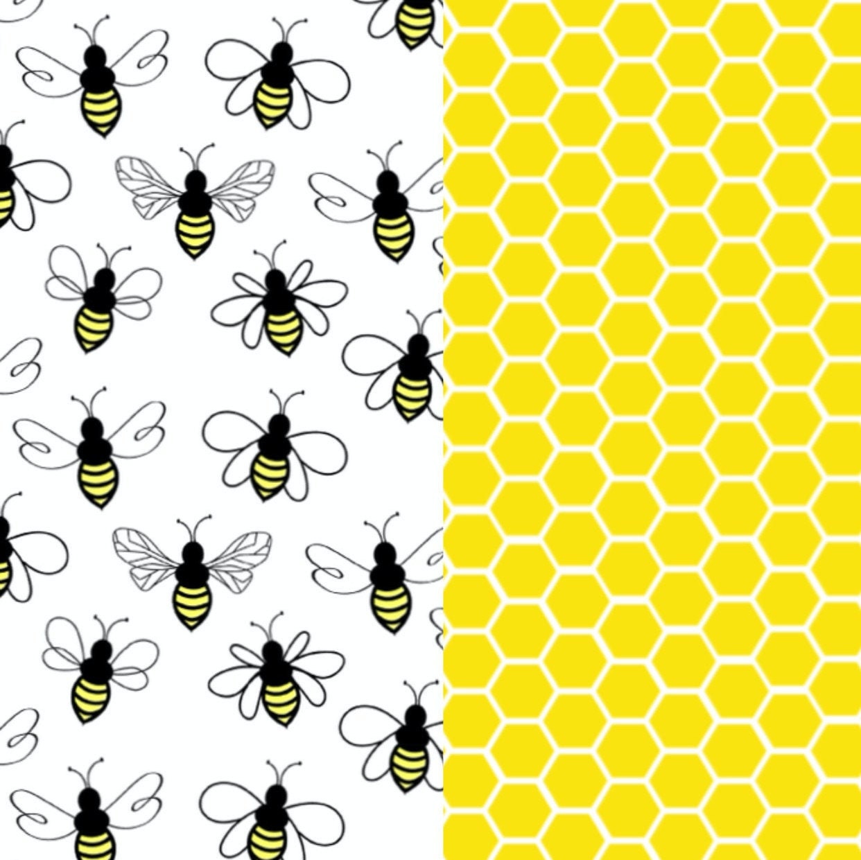 Bees and Honeycomb Wrapping Paper Sheets Set - Etsy