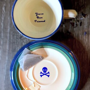 You've Been Poisoned Tea Cup & Saucer Set Cappuccino Hot Chocolate ...