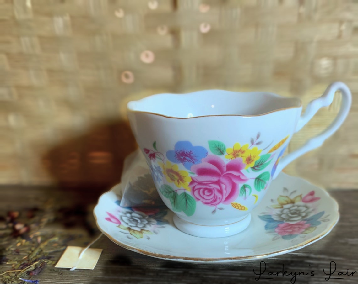 You've Been Poisoned Tea Cup & Saucer Set Dainty Flowers - Etsy
