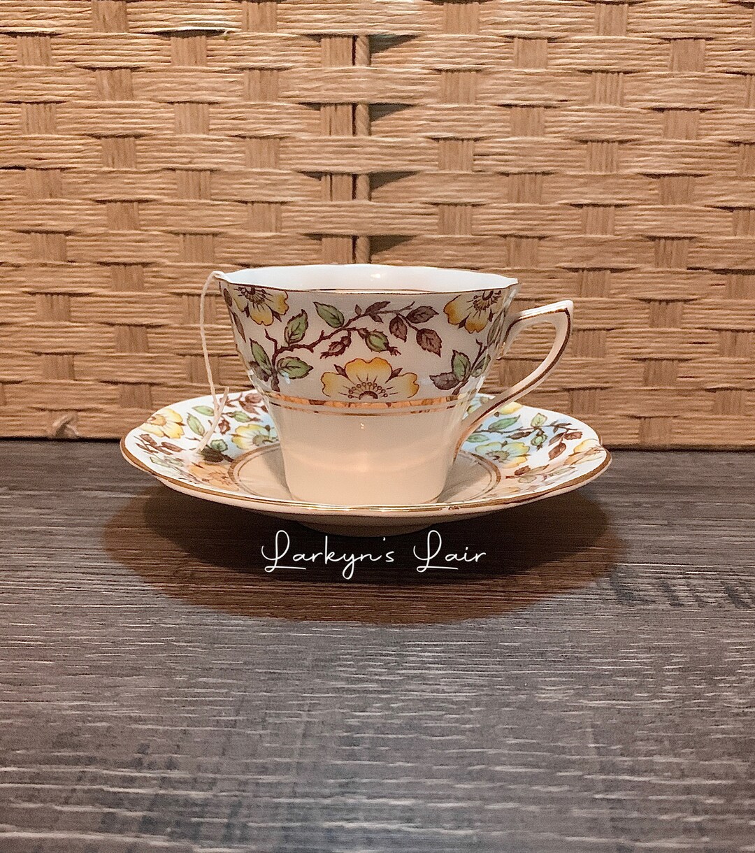 You've Been Poisoned Tea Cup & Saucer Set Retro Vintage Sunflowers ...