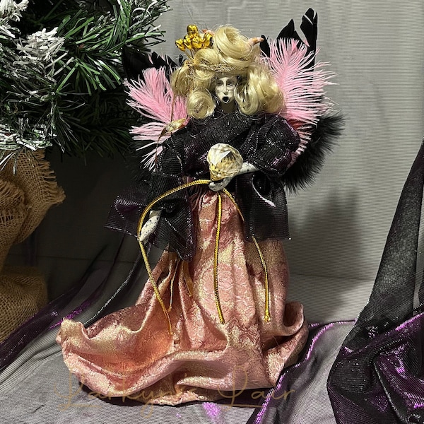 Goth Dark Angel Tree Topper - Etsy