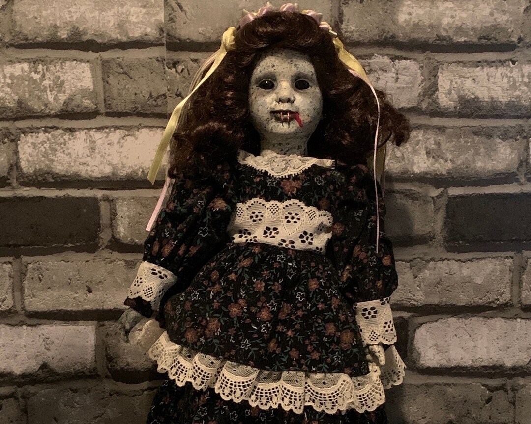 Horror Art Doll OOAK Resculpt Repaint Vampire Girl Creepy Dolls Gothic ...