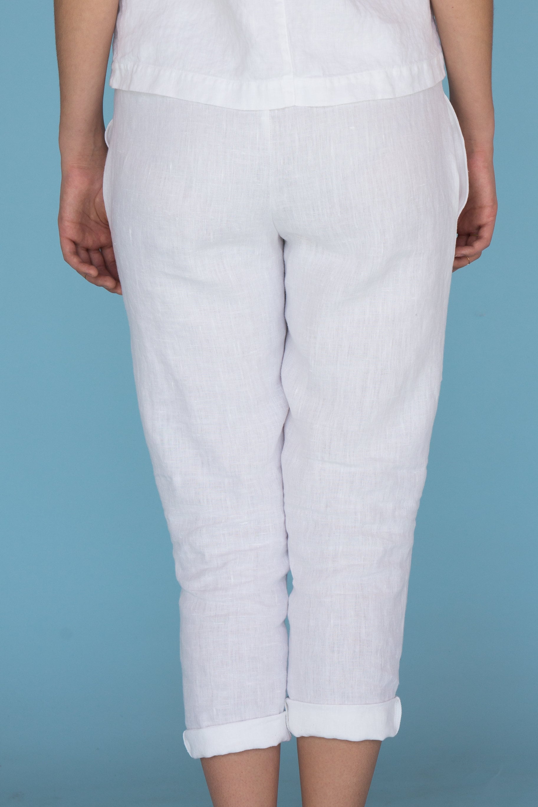 Linen Pants, Linen Capri Pants, Regular Fit Linen Trousers, Linen Pants ...