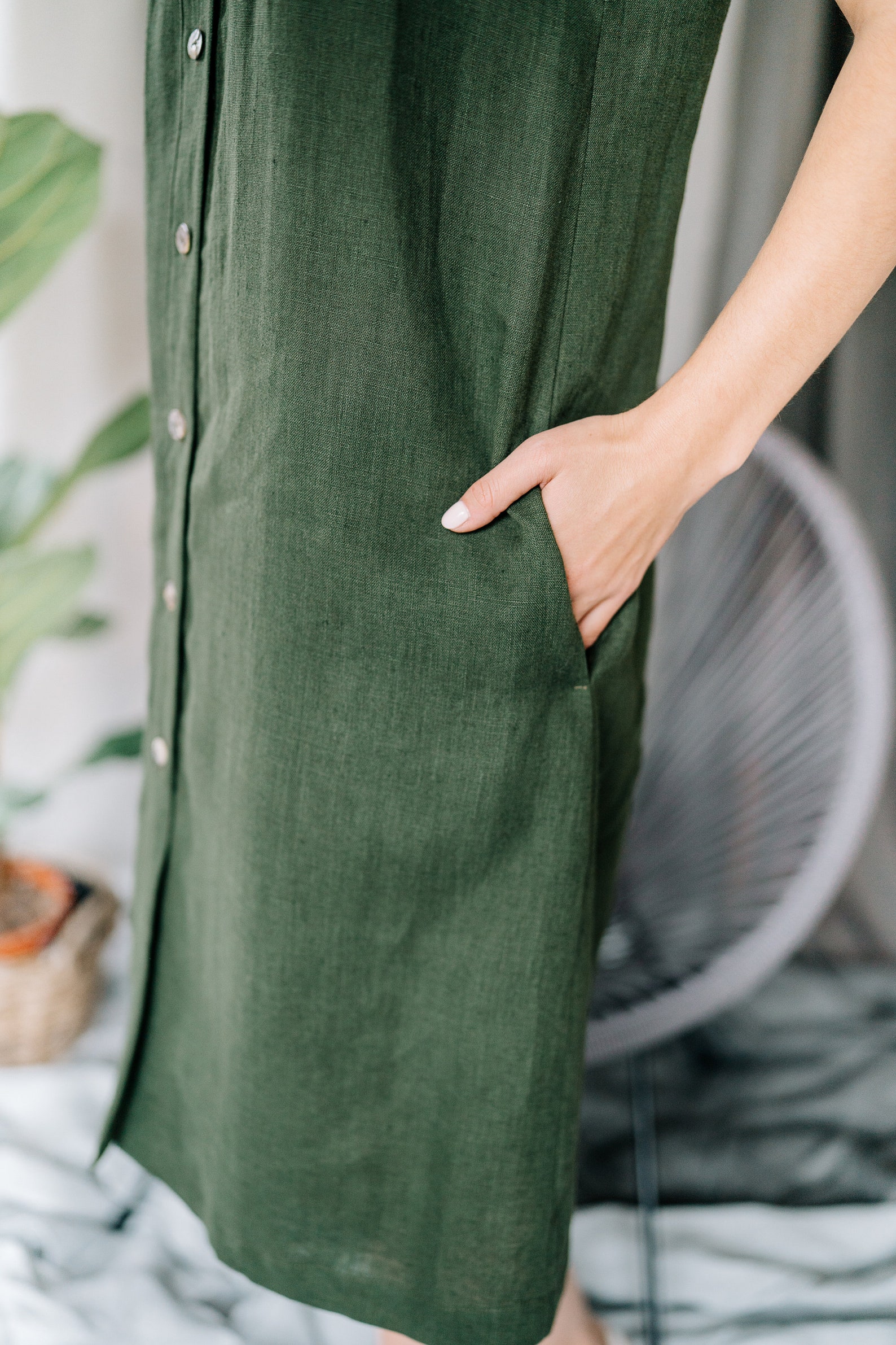 Linen Shirt Dress, Long Linen Shirt, Oversized Short Sleeve Dress Women ...