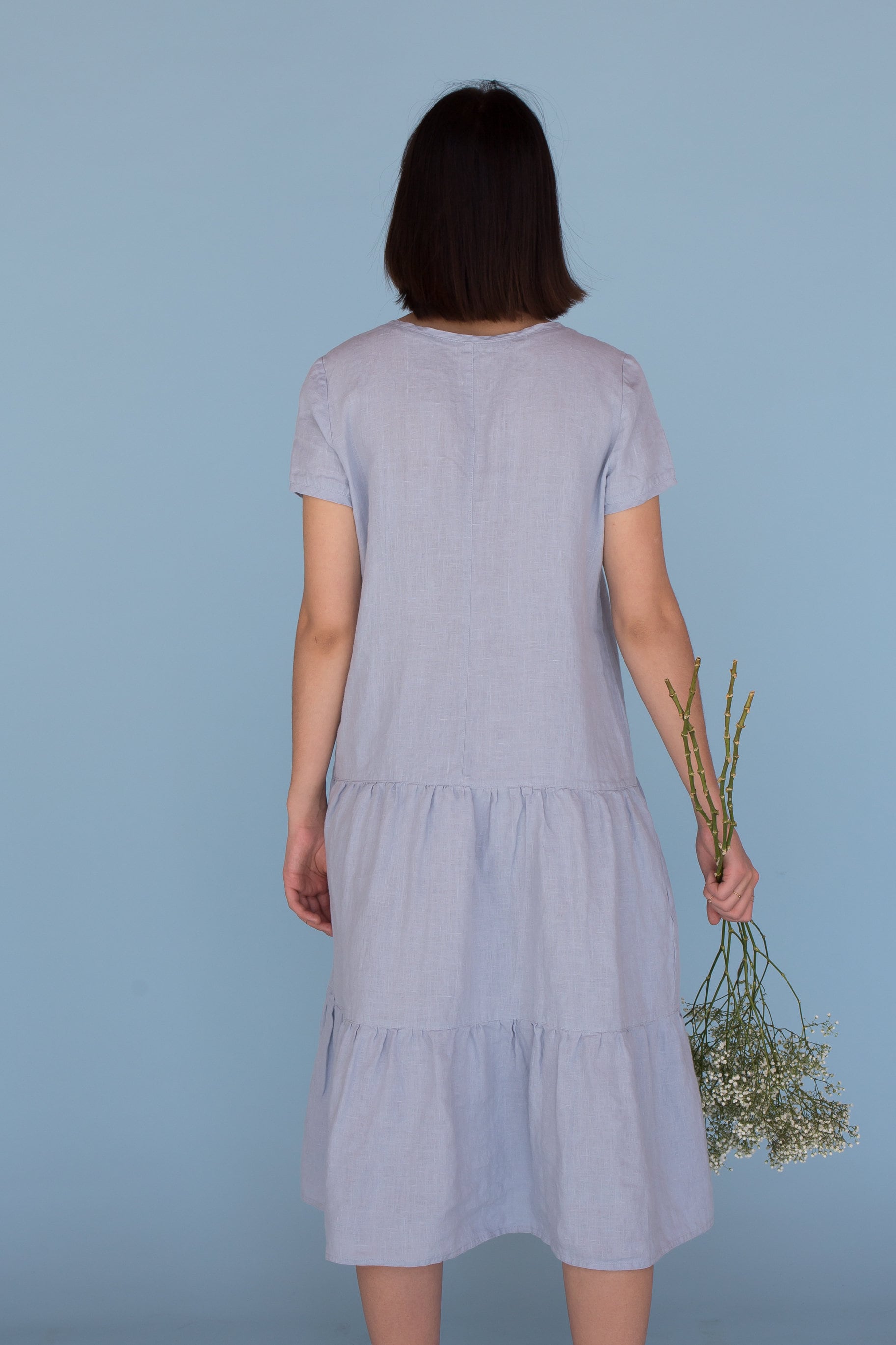 Linen Summer Dress Washed and Soft Linen Dress Layered Linen - Etsy