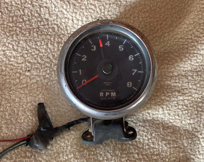 Vintage Tachometer Auto Meter Products Elgin Model 288 Auto Car ...