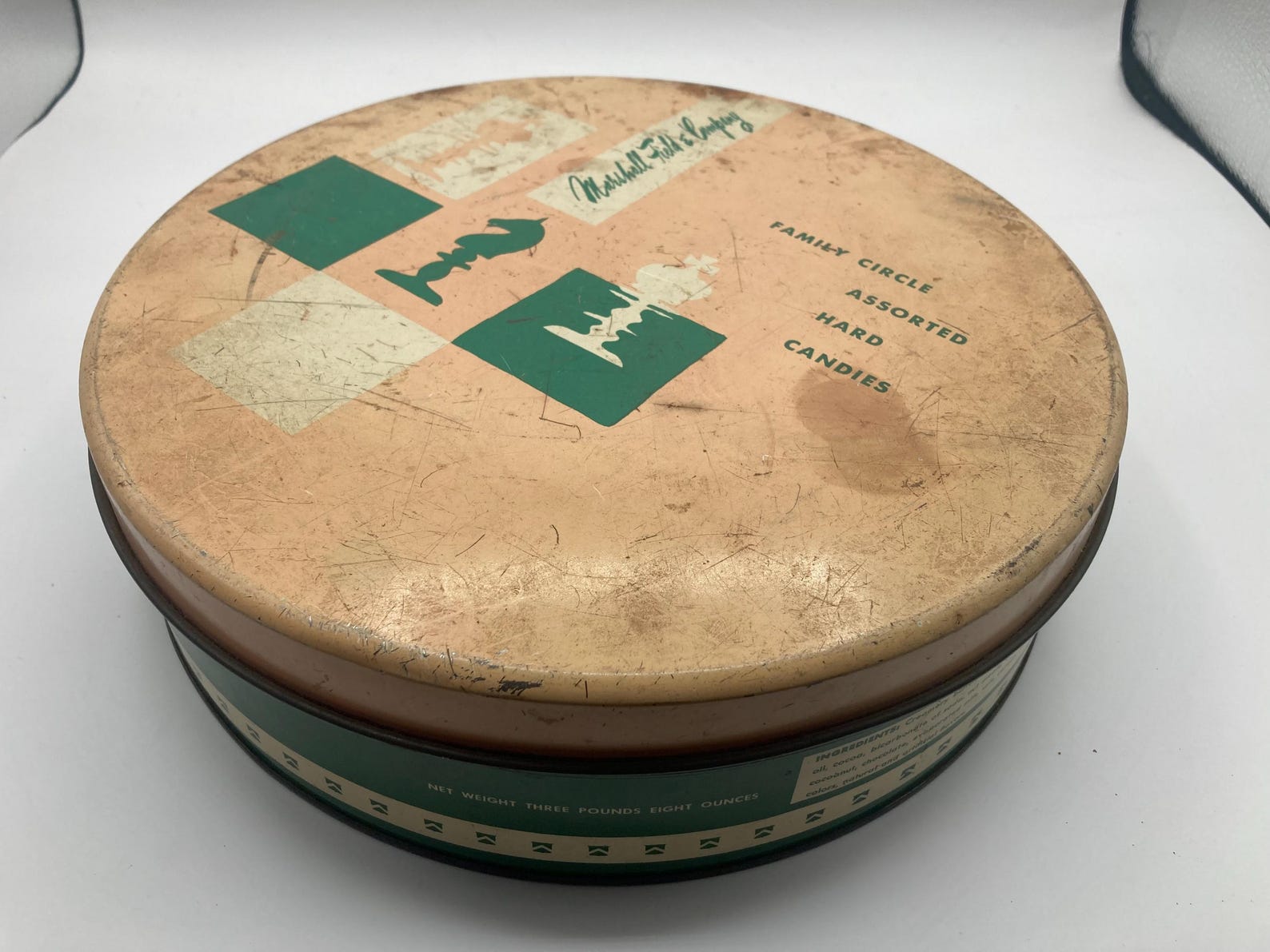 Vintage Marshall Fields Company Family Circle Assorted Candy Tin ...