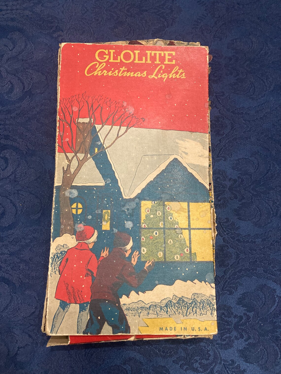 Vintage Glolite Christmas 7 Light Box Line - Etsy