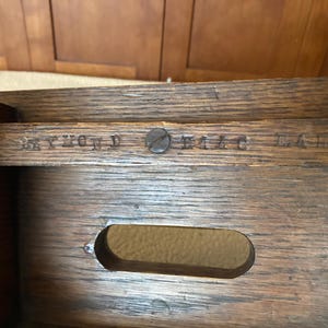 Antique Arts and Crafts Oak Wood Foot Stool Ottoman Raymond Haag East ...