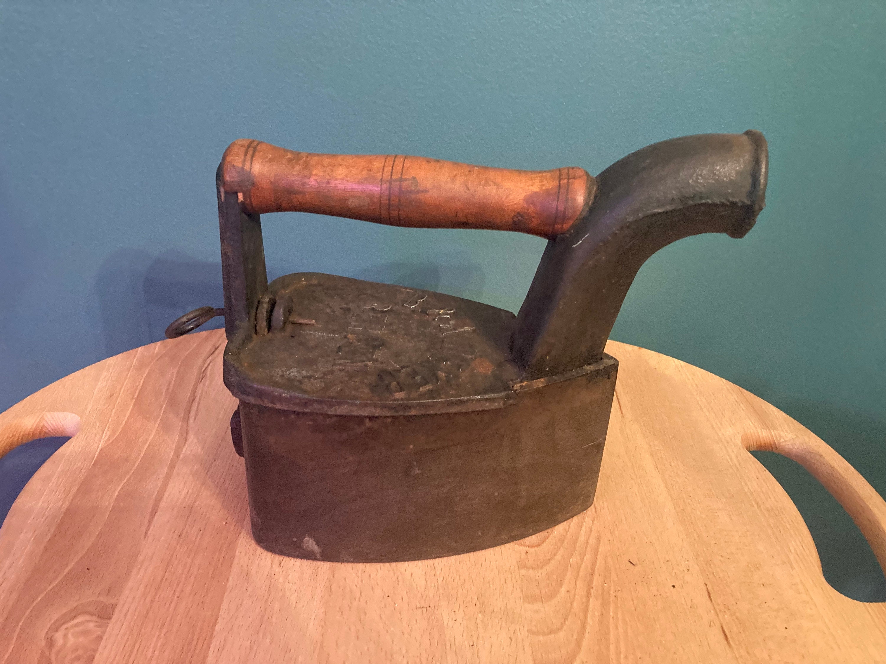 Antique Coal Sad Chimney Iron B&A Beyer Bergen Cast Iron 1850’s German ...