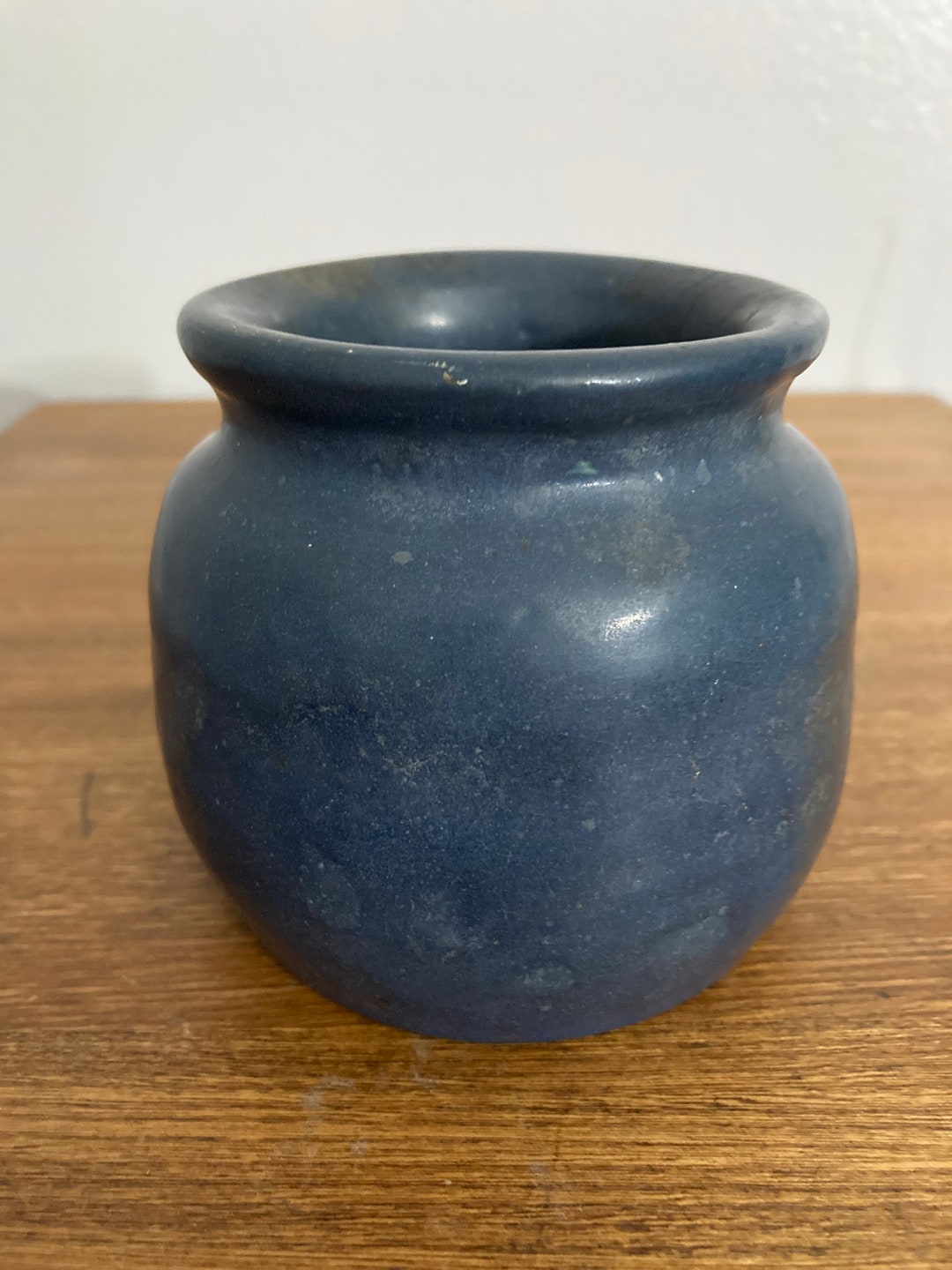 Rare Fong Chow Mid Century Modern Experimental Glaze Art Pottery Blue ...
