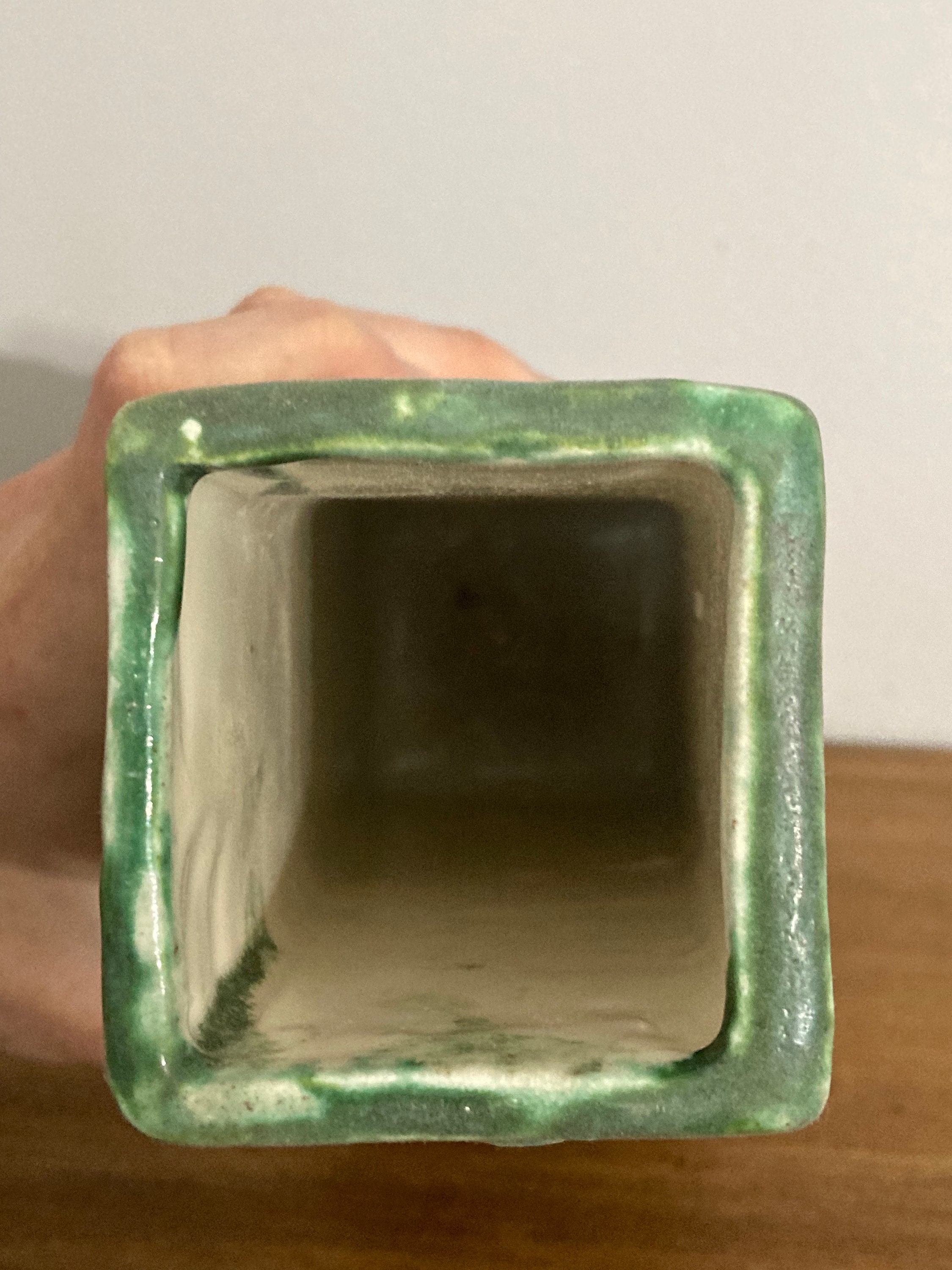 Leda and the Swan Arts and Crafts Rozart Art Pottery Matte Green Art ...