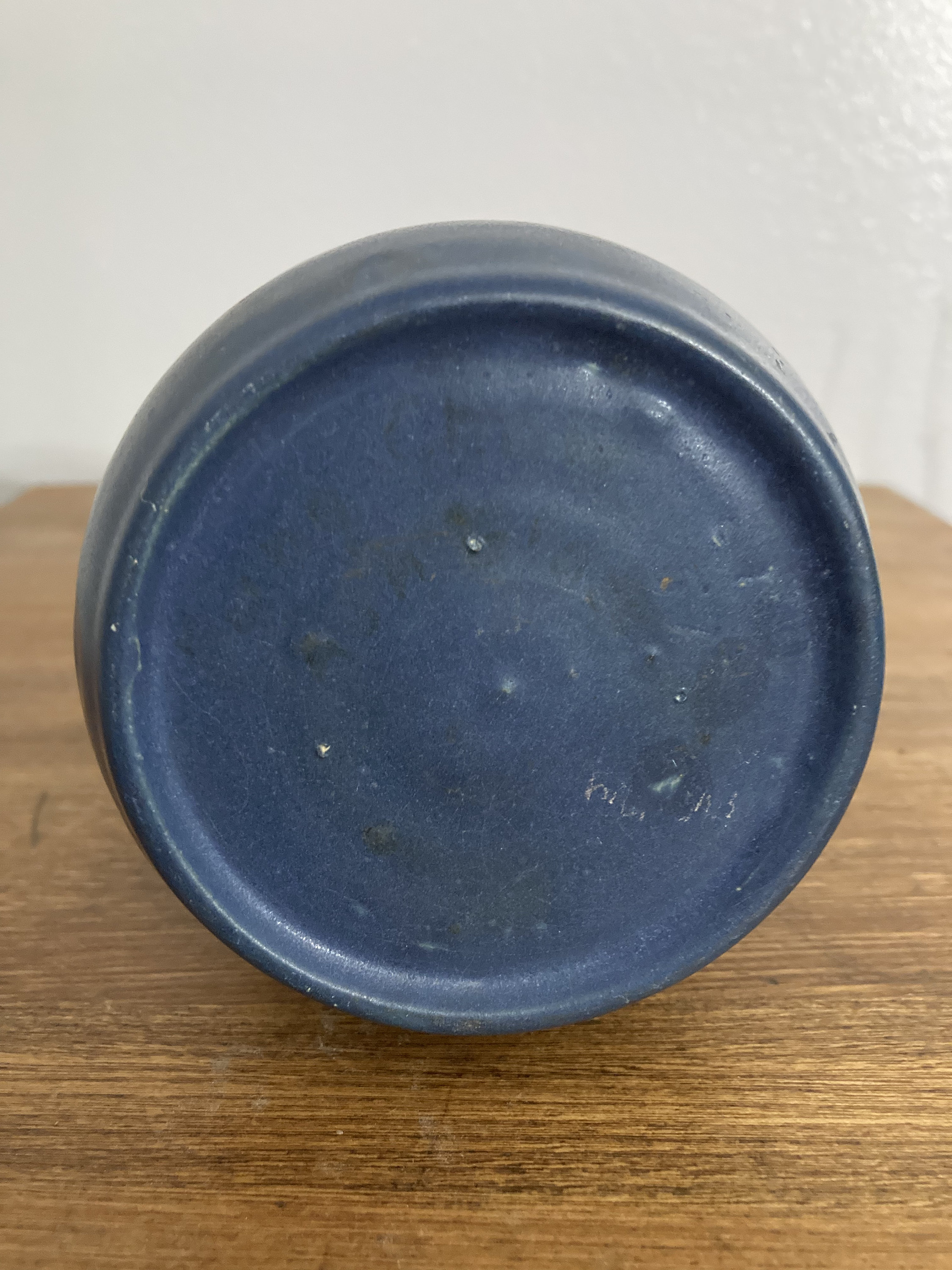 Rare Fong Chow Mid Century Modern Experimental Glaze Art Pottery Blue ...