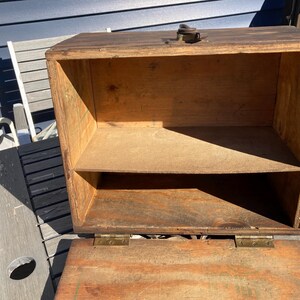 Vintage Hardware Store Display Wood Parts Tool Chest Shelf Cabinet ...