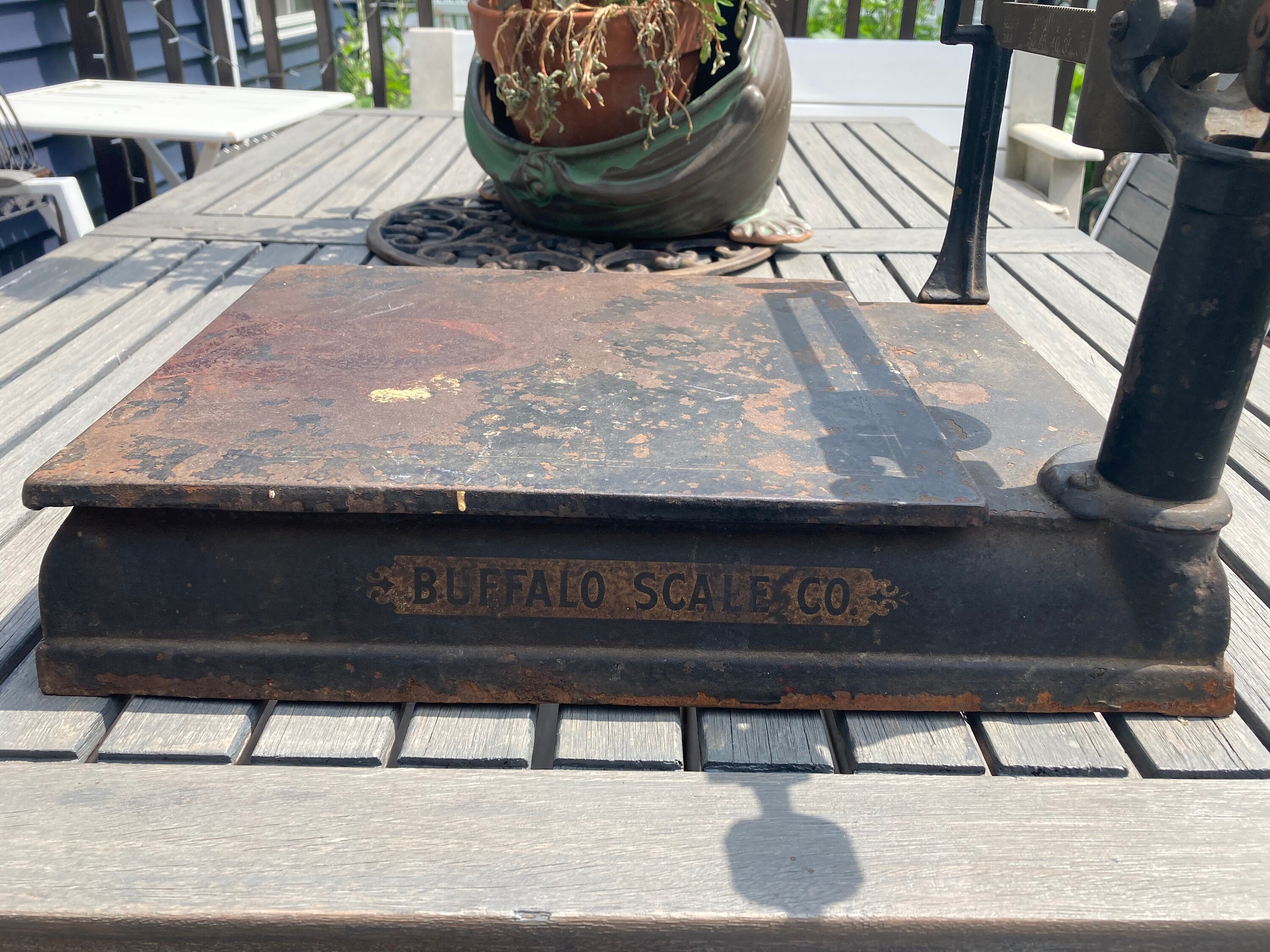 Antique Buffalo Scale Co Mercantile Store Hardware Counter Cast Iron ...