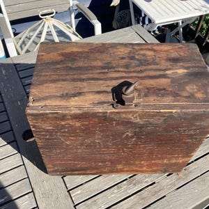 Vintage Hardware Store Display Wood Parts Tool Chest Shelf Cabinet ...