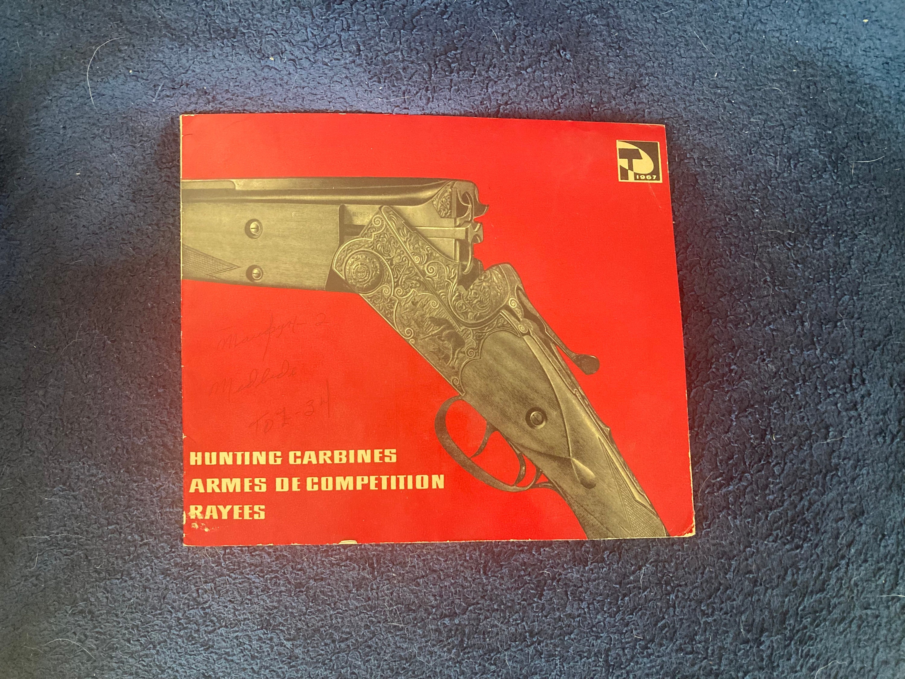 Hunting Carbines 1967 Vintage Book Booklet Rayees Rifles Guns Guide ...