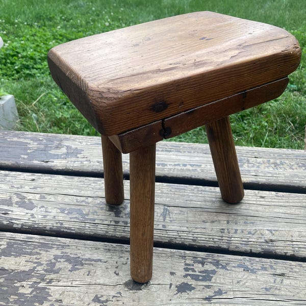 Primitive Stool - Etsy