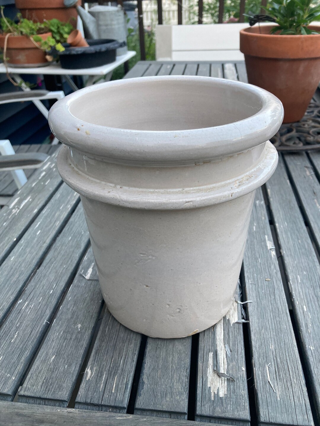 Vintage Stoneware Ice Cream Parlor Drugstore Container USA Red Wing ...