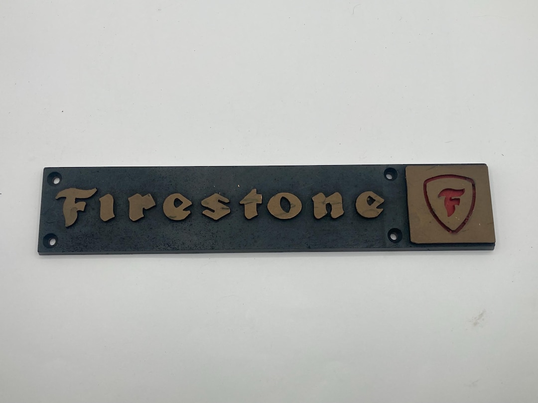 Vintage Firestone Tire Metal Advertising Sign Automotive Car Truck ...