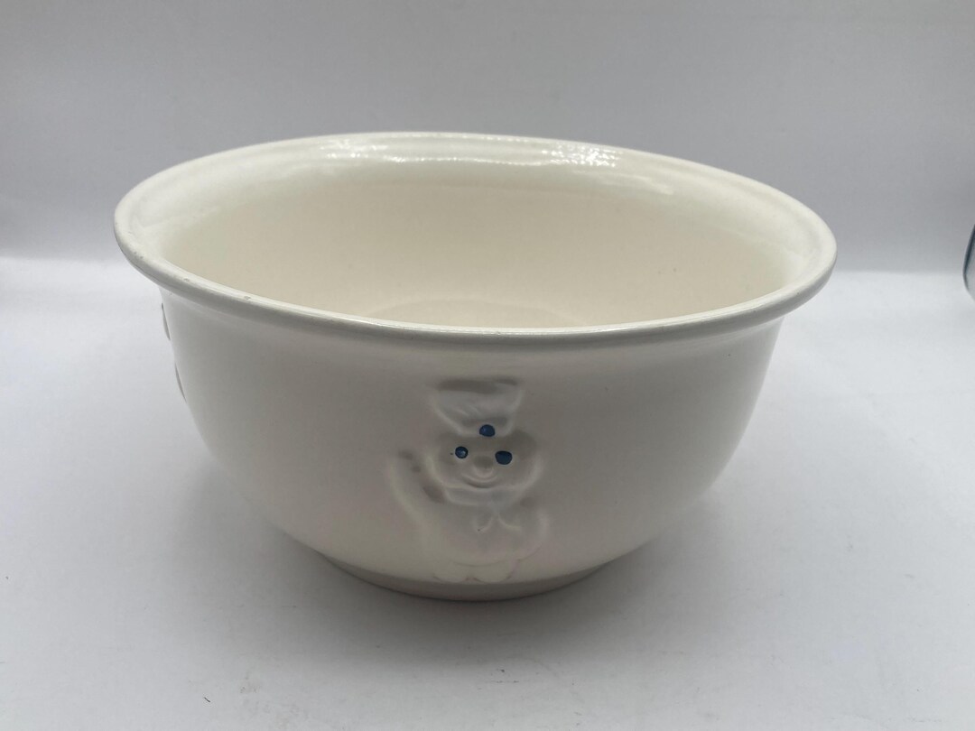 Vintage Pillsbury Dough Boy Pop N Fresh Ceramic Serving Mixing Bowl ...