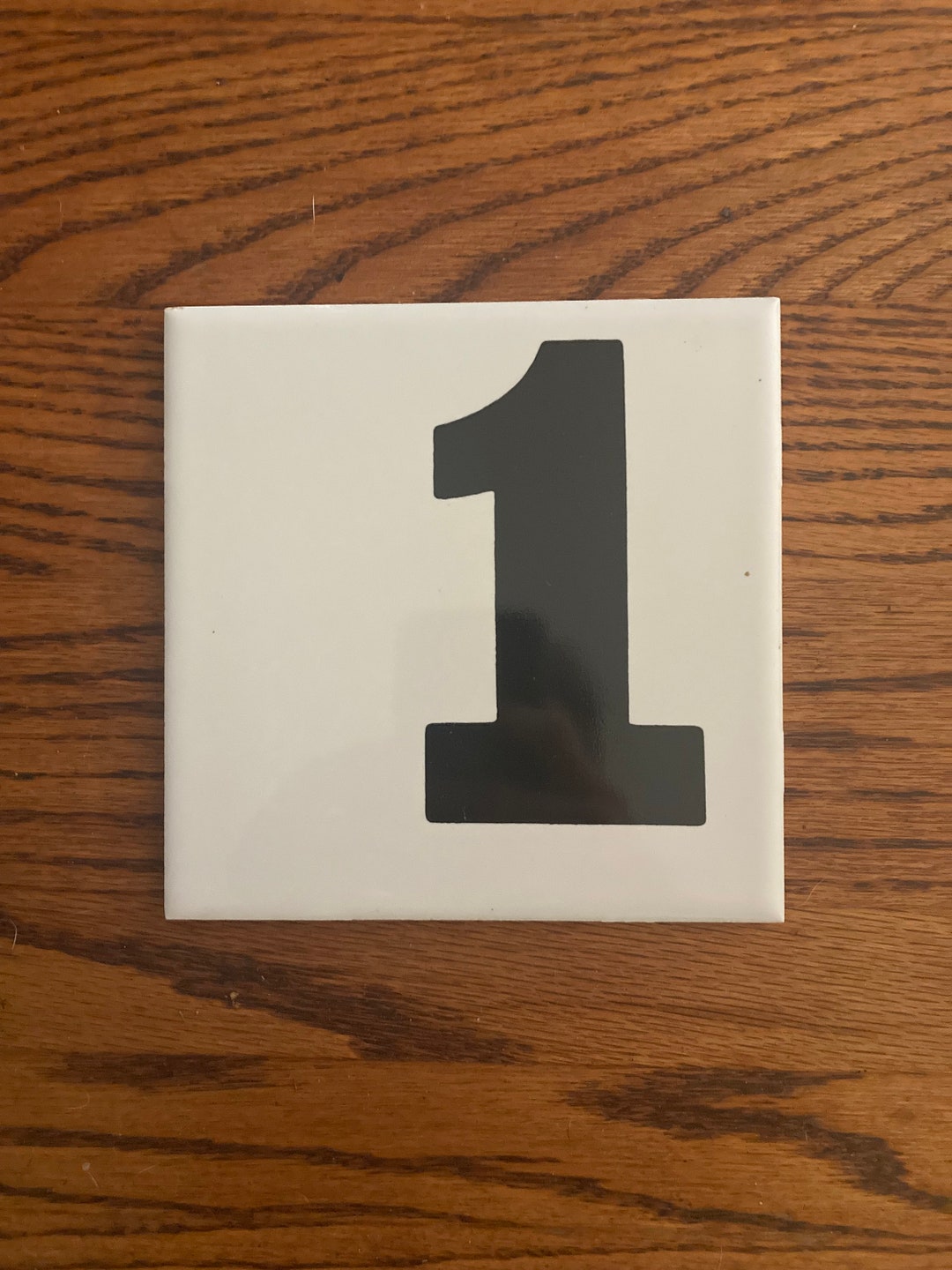 Vintage Swimming Pool 1 Foot Feet Number Depth Ceramic Tile Hobby Craft ...