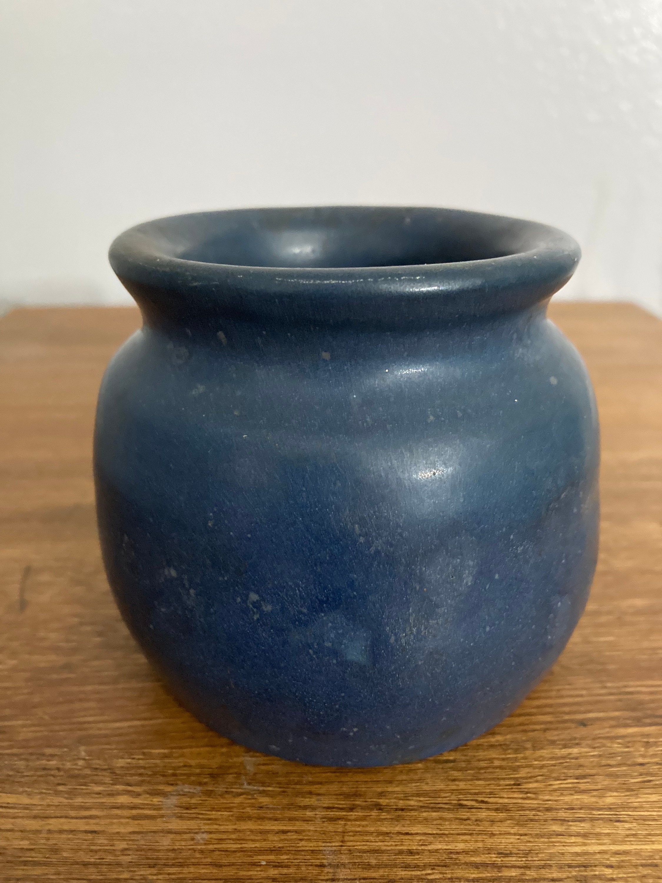 Rare Fong Chow Mid Century Modern Experimental Glaze Art Pottery Blue ...