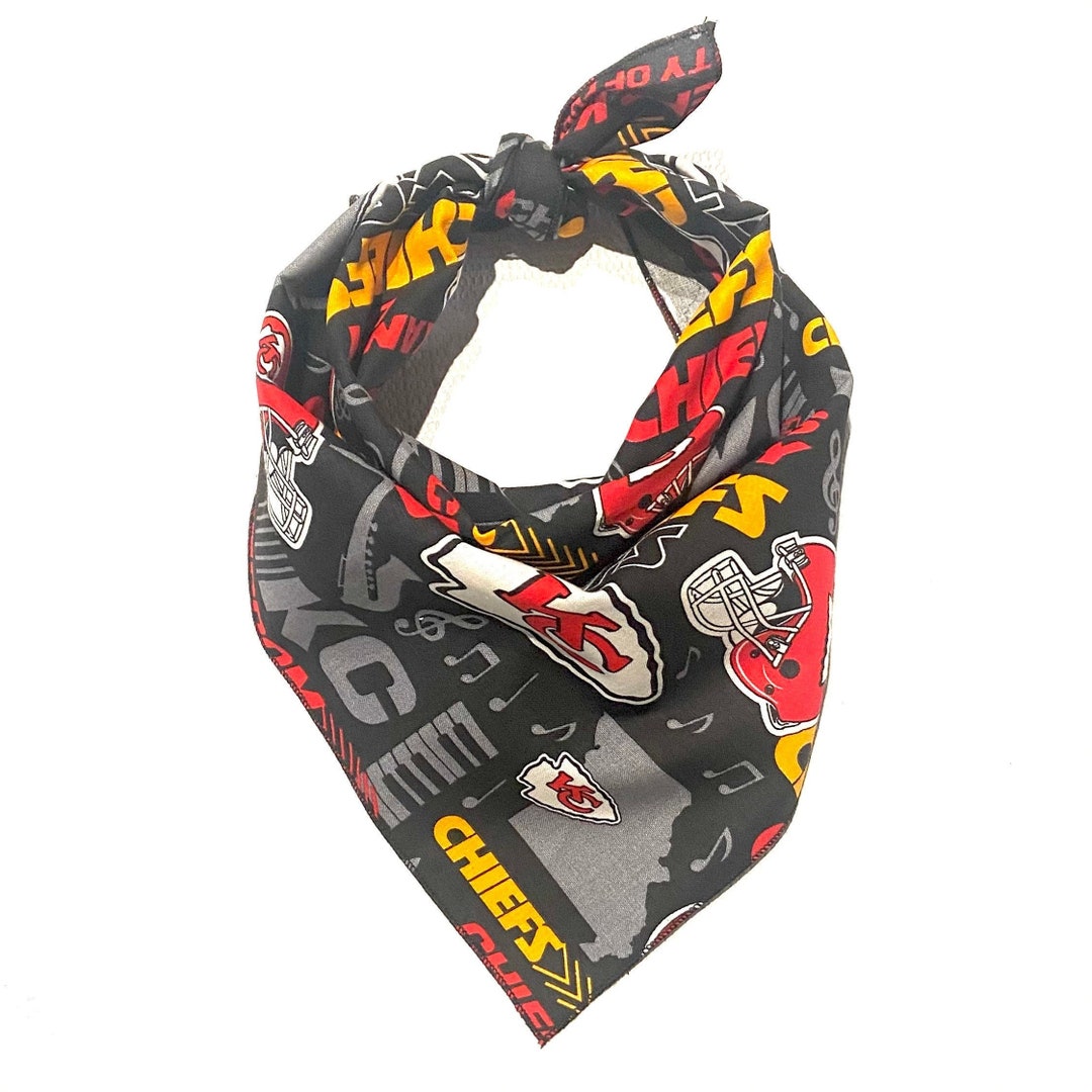 Kansas City Chiefs Dog Bandana, Hometown Chief's Fabric humans Too - Etsy