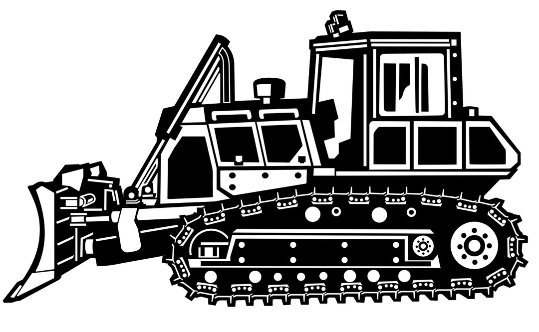 Bulldozer Decal - Etsy