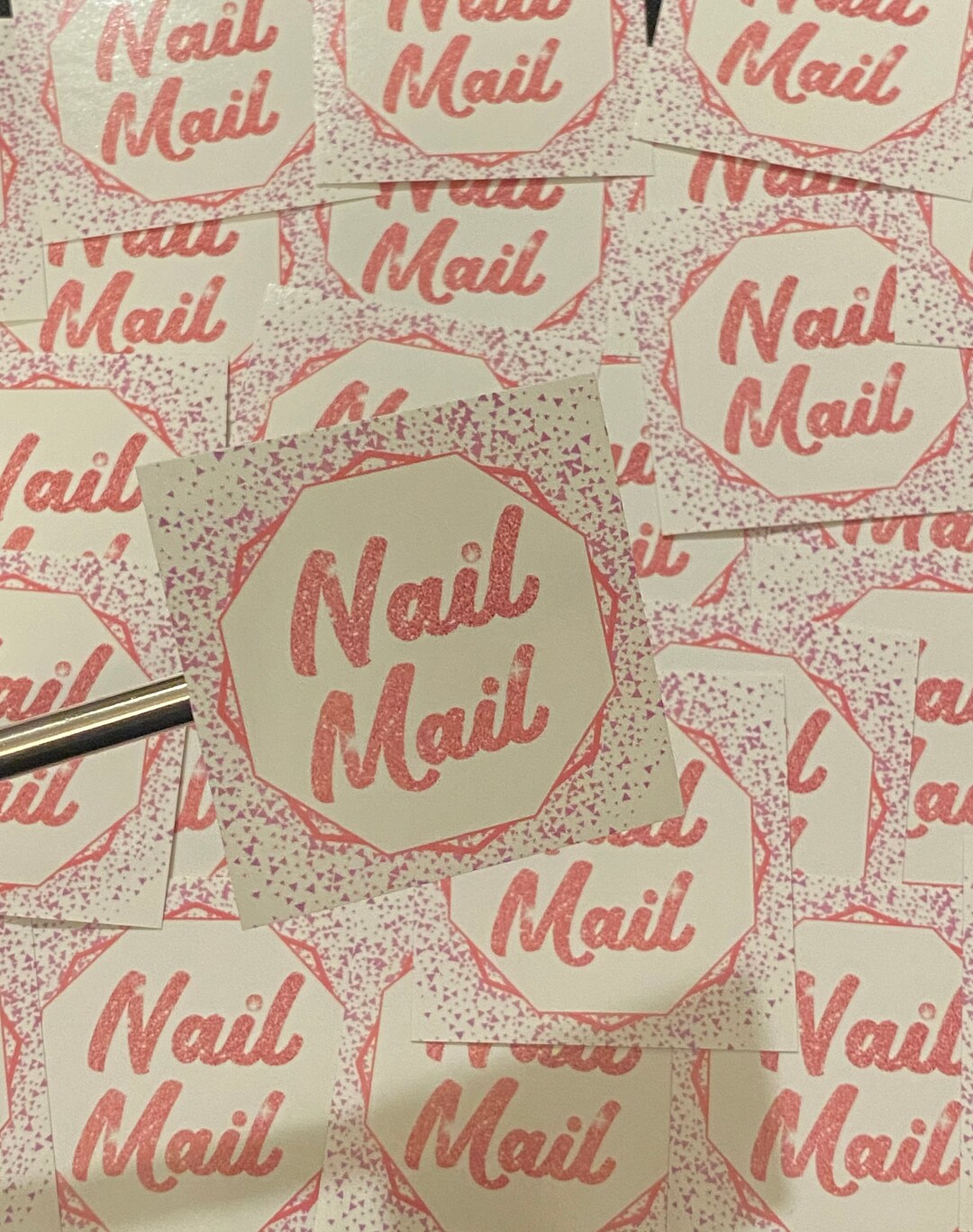 Nail Mail Stickers Glitter - Etsy