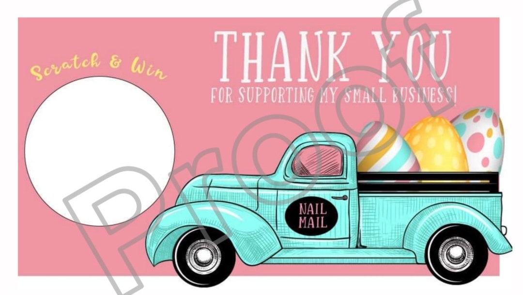 Easter Truck Scratch Offs - Etsy