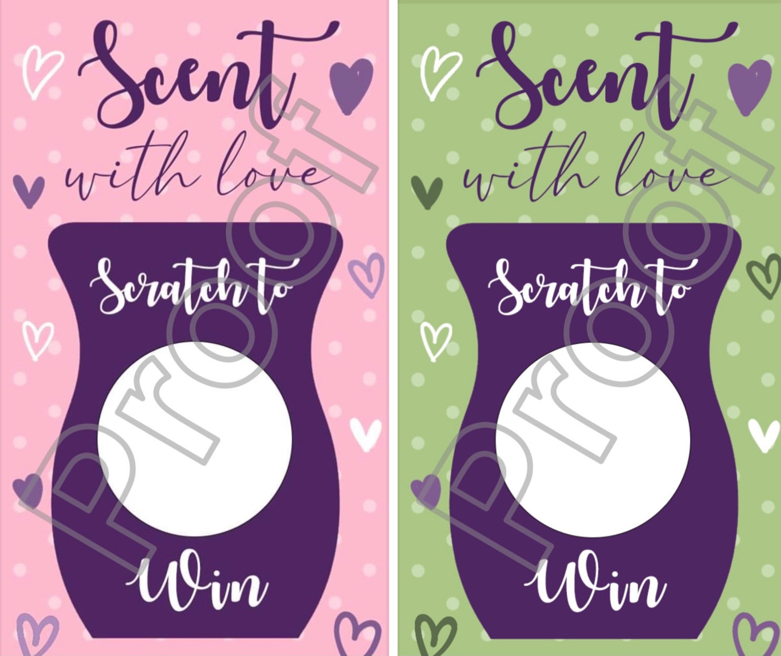 Scent with Love scratch cards | Etsy
