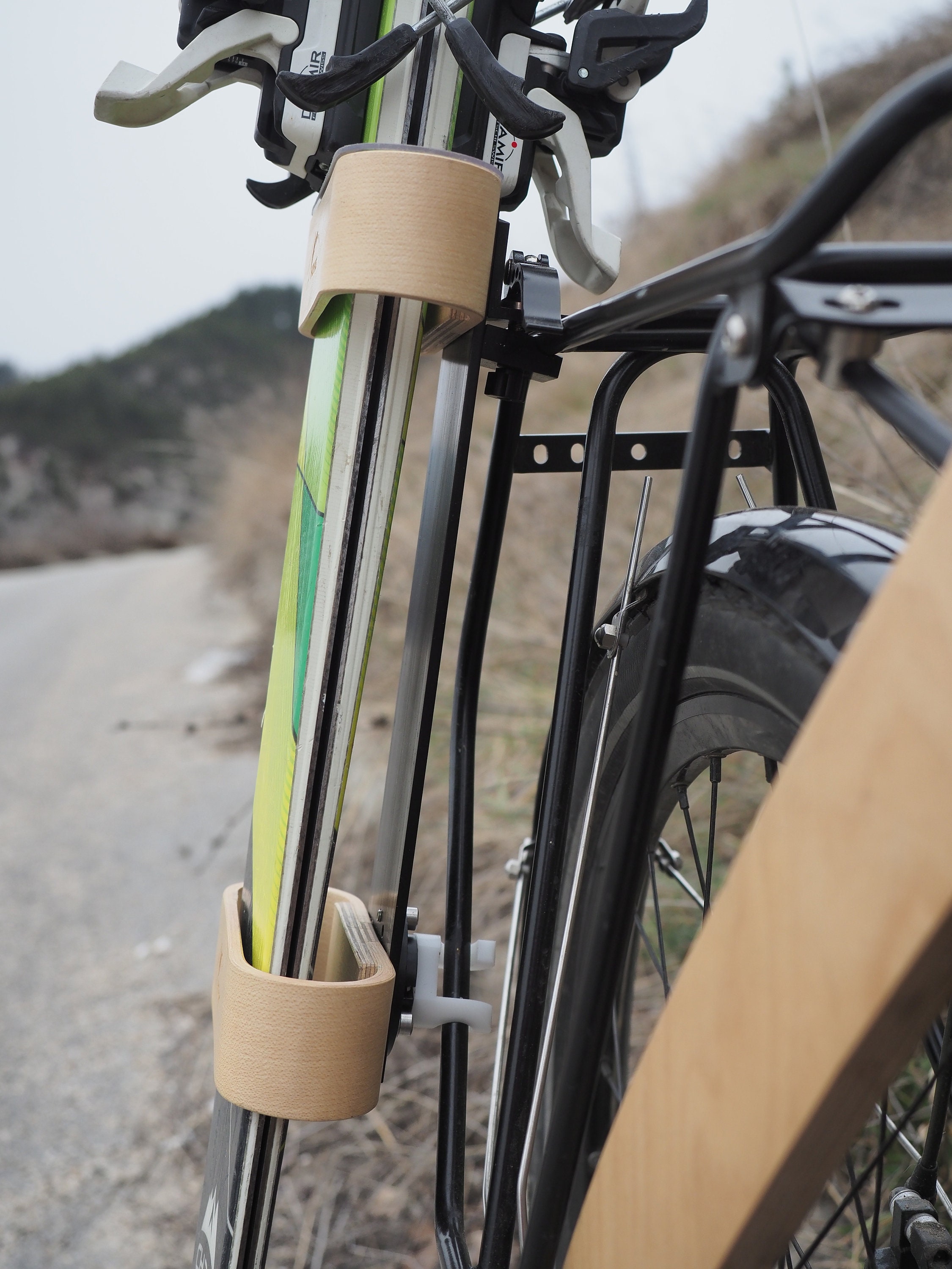 Ski Holder for Bike Transport Skis on Bike Ski Rack for - Etsy