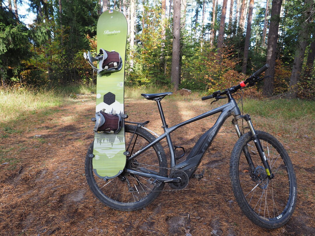 Bike Snowboard Rack: Easy Mount Snowboard Transport Holder - Etsy
