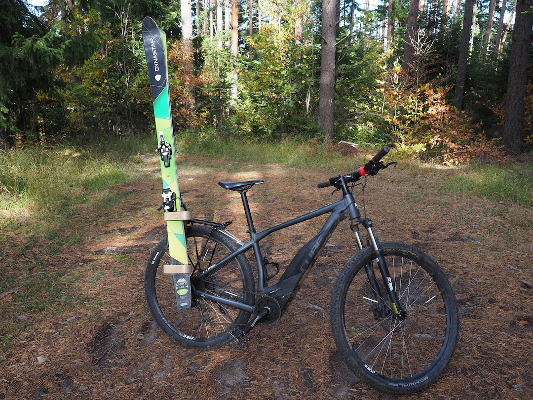 Ski Holder for Ebike and Fatbikes | Transport Skis on Bike | Ski Rack ...